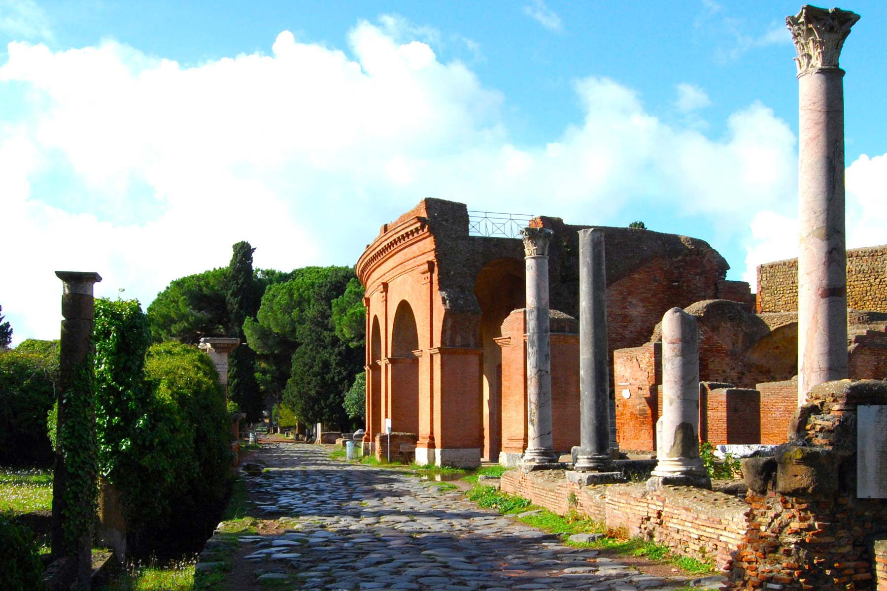 Decumanus Maximus and Theatre panorama - Decumanus Maximus and Theatre ...