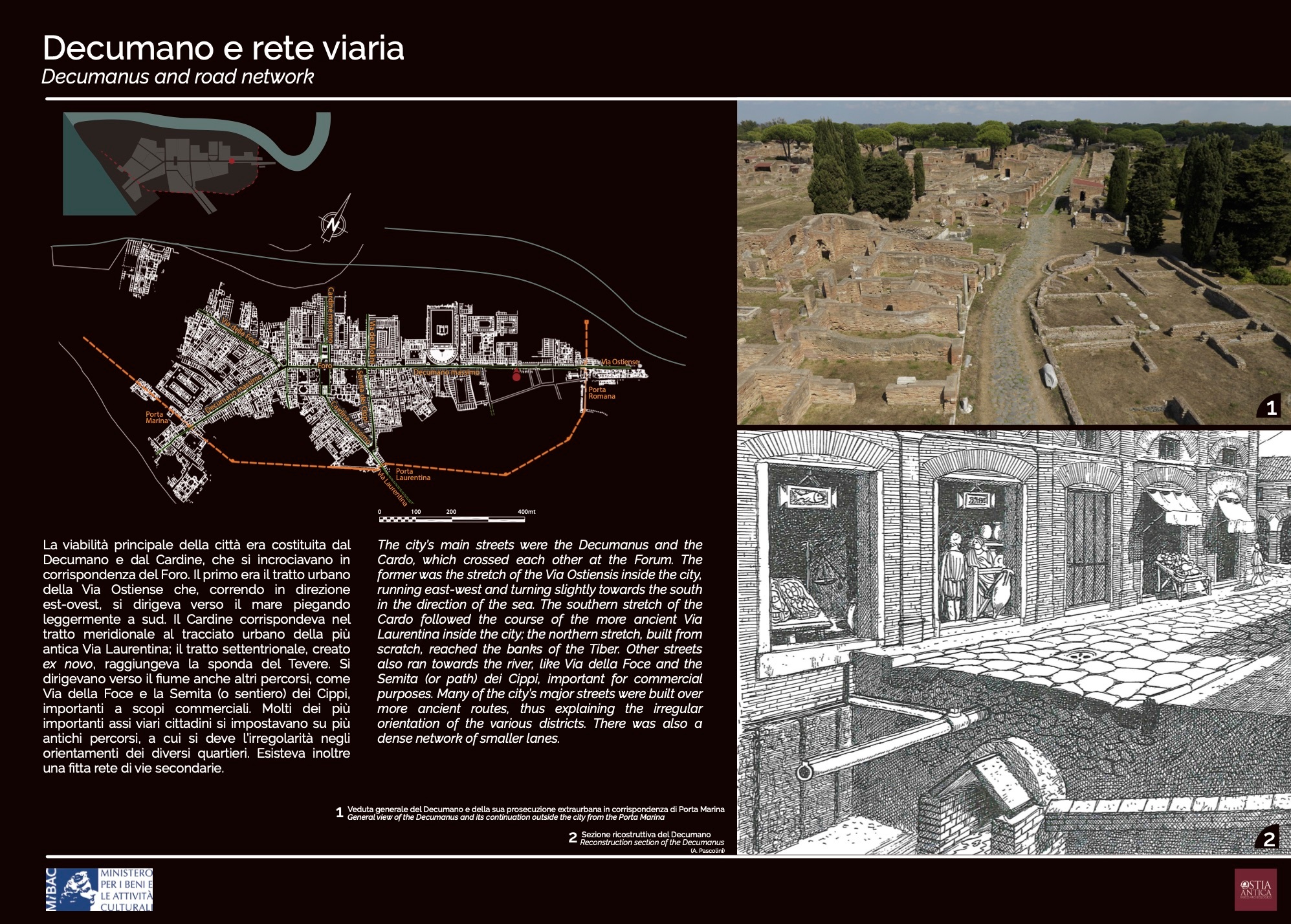 Panel 03 - Decumanus and road network - Panel 03 - Decumanus and road ...